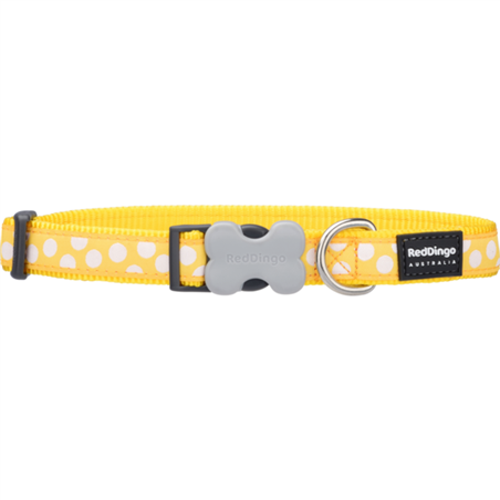 Dog Collar White Spots on Yellow